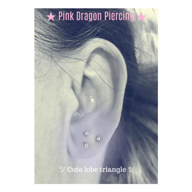 PIERCING WITH Bioflex Plain Stud – Pink Dragon Piercing