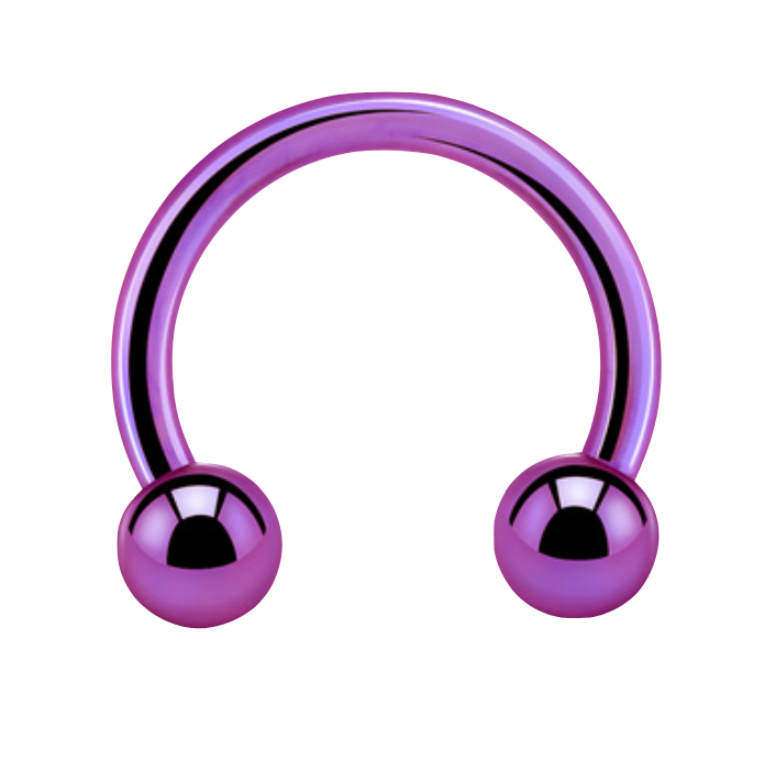 PIERCING WITH Coloured Circular Barbell – Pink Dragon Piercing